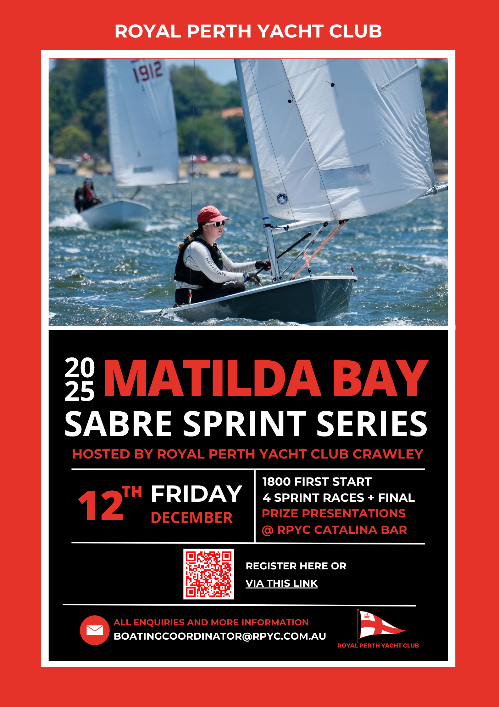 Matilda Bay Sabre Sprint Series - Royal Perth Yacht Club